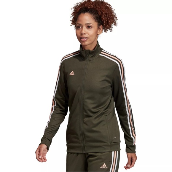 adidas | Jackets & Coats | Adidas Olive Bomber Jacket And Pant Set ...